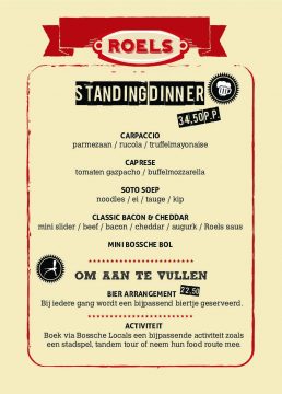 2022-04 Roels Standing dinner - Roels: lunch, borrel en diner